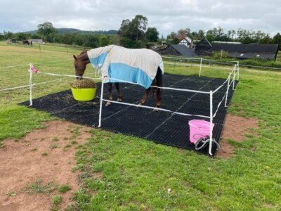 6 x 22mm Gateway Grass Mats 1mx1.5m Safety Rubber Matting Playground ...