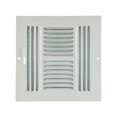 Sidewall/Ceiling Register 9.75 X 9.75, White, Steel, 210 Cfm, 4Mjh3 | eBay