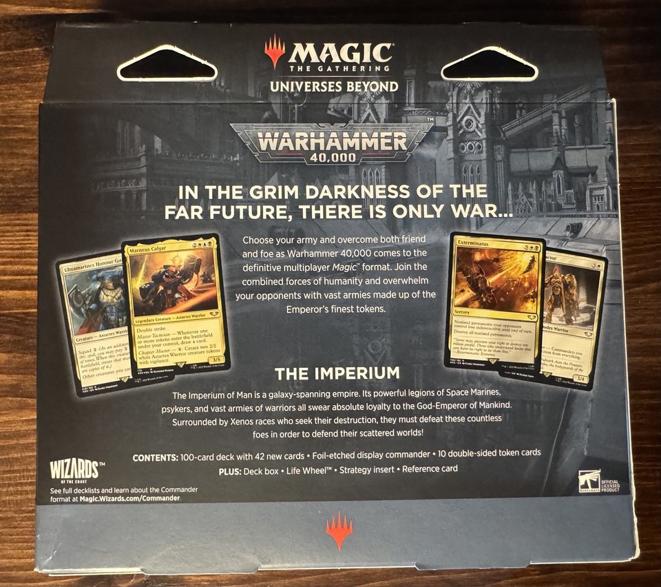 MTG:Universes Beyond Warhammer 40k Forces Of The Imperium Commander Deck Sealed | eBay