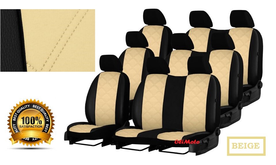 Tailored Eco-Leather Seat Covers CITROEN SPACETOURER 9 SEATER 2017 ...
