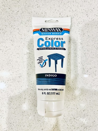 (1) Minwax Express Color Indigo Blue 6 oz Wiping Stain and Finish Water ...