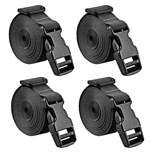 4Pack Tie Down Strap Cam Buckle Ratchet Straps Luggage Cargo Lashing ...