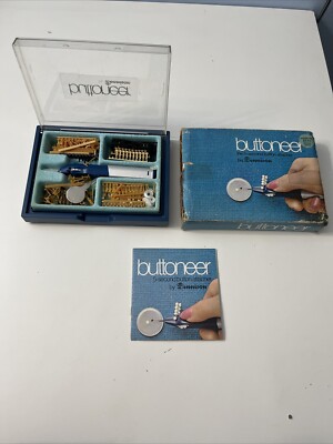 Vintage Buttoneer by Dennison, The 5 Second Button Attacher w ...