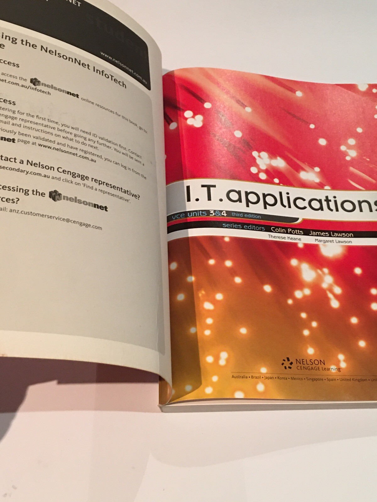 Nelson I.T. Applications VCE Units 3 & 4 3RD Edition textbook | eBay