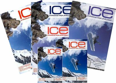 ICE Professional Inkjet Photo Papers, Gloss, Matte, Canvas A4, A3, 6x4 ...