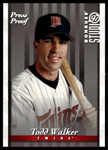 1997 Studio Silver Press Proofs 154 Todd Walker Minnesota Twins | eBay