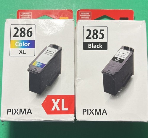 Genuine Canon 285 286 XL Ink Cartridges for Canon 7720 7820 Printer-OEM ...