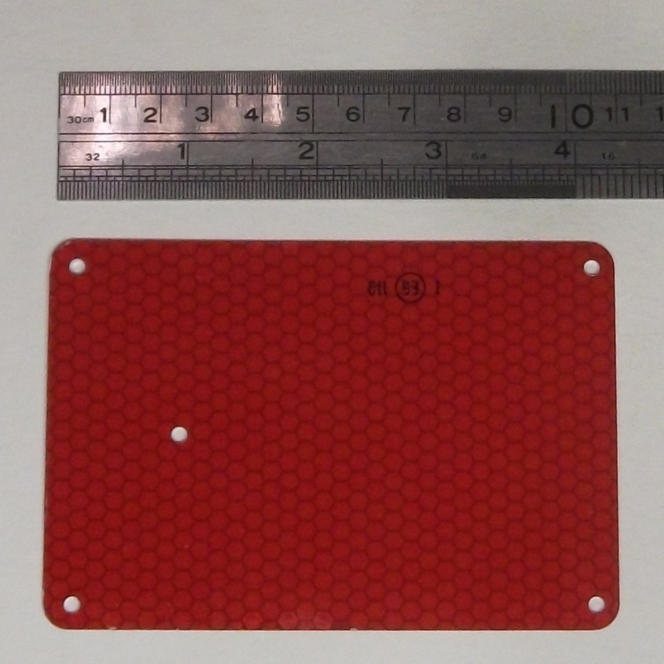 Reflector Plate Aluminum Backed 110mm X 75mm, 4 ea. | eBay