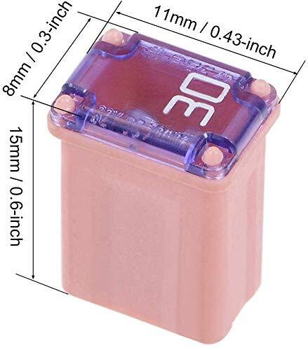 10 Pack 608830 30 Amp Micro Cartridge Fuses micro fuse FMM Mcase Micro ...