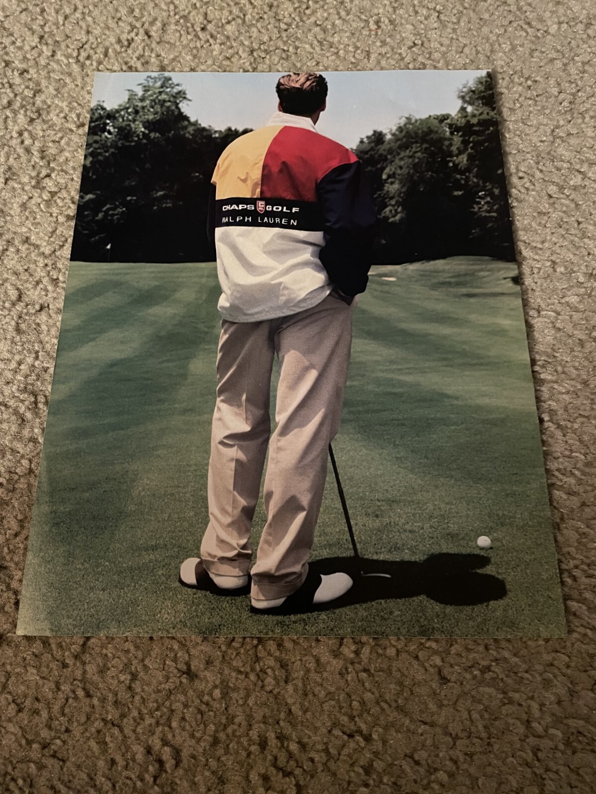 Vintage 1998 CHAPS GOLF RALPH LAUREN MEN'S CLOTHING JACKET PANTS PRINT ...