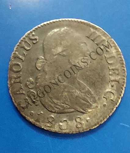 Carlos IV 2 Reales 1808 Madrid AI MBC+ Black Patina | eBay UK