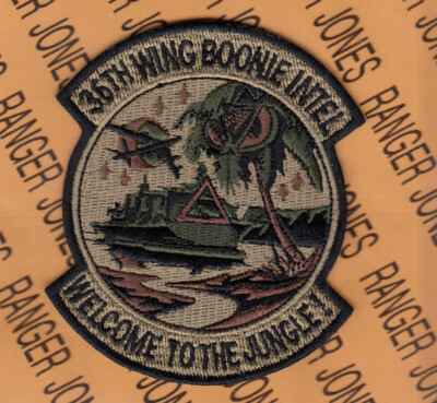 USAF Air Force 36th Wing BOONIE Intelligence 3.75" OCP NO HOOK patch c ...