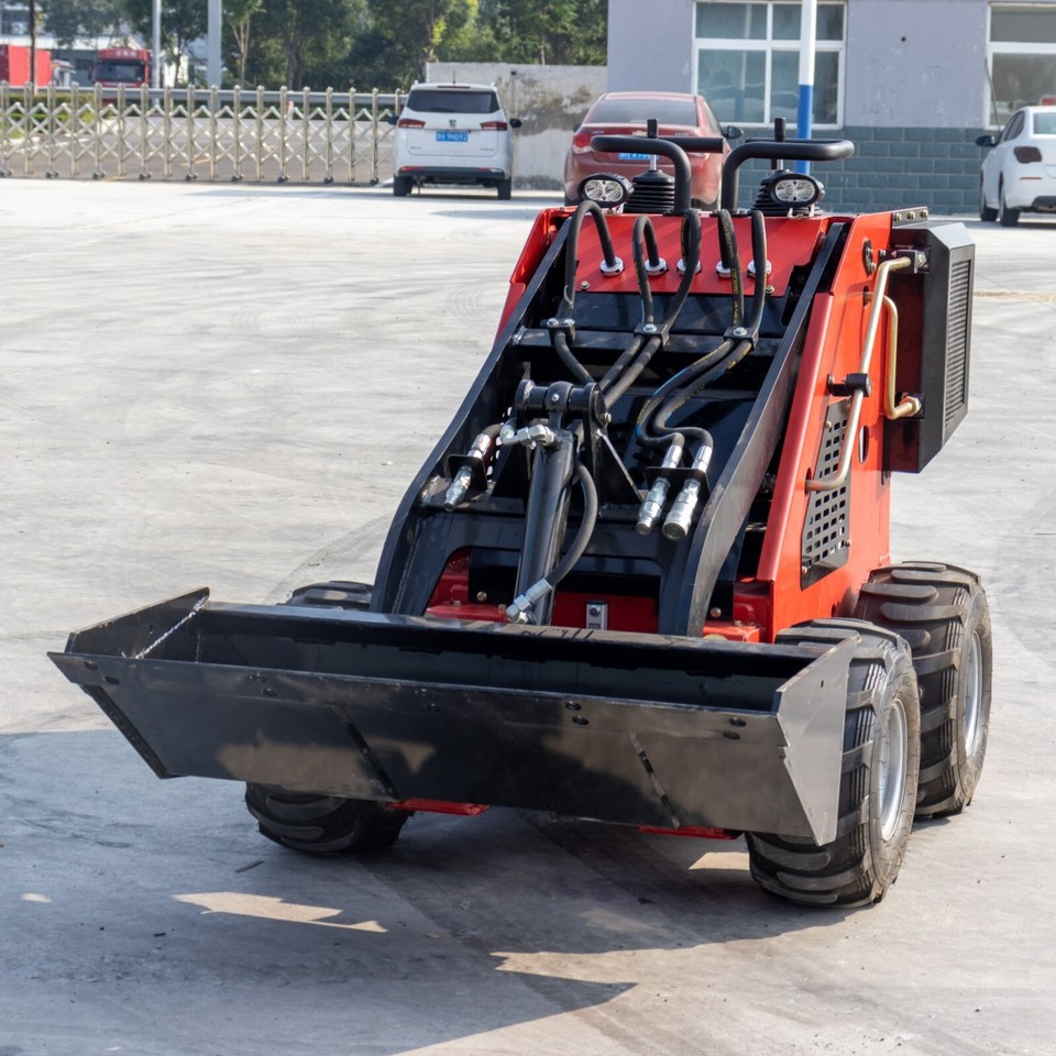 Wheel Type Mini Skid Steer Loader load weight 320kg bucket 13.5HP B&S ...