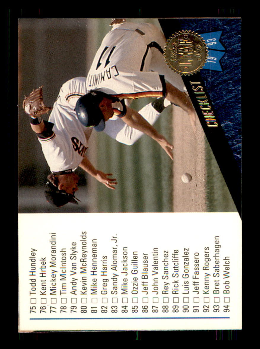 1993 BASEBALL 1993 Leaf Danny Tartabull New York Yankees #119 1 | eBay