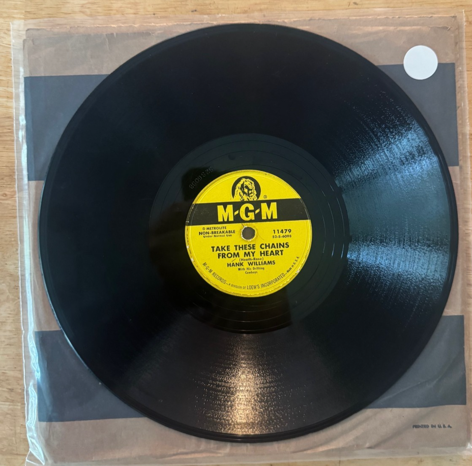 78 10" HANK WILLIAMS RAMBLIN' MAN ON MGM | eBay