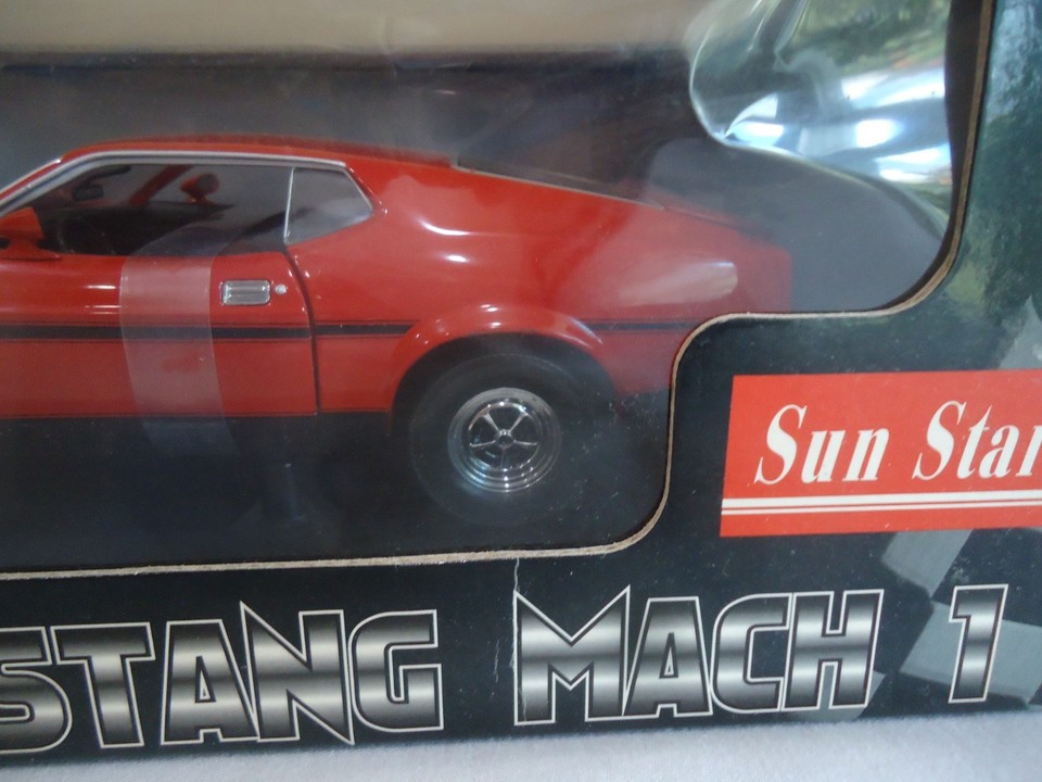 Sun Star 1/18 Scale 1971 Mustang Mach 1 351 Ram Air Die Cast Replica | eBay