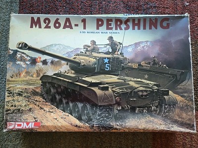 DML 6801 1/35 M26A-1 PERSHING MODEL KIT Korean War Series Opened Box ...