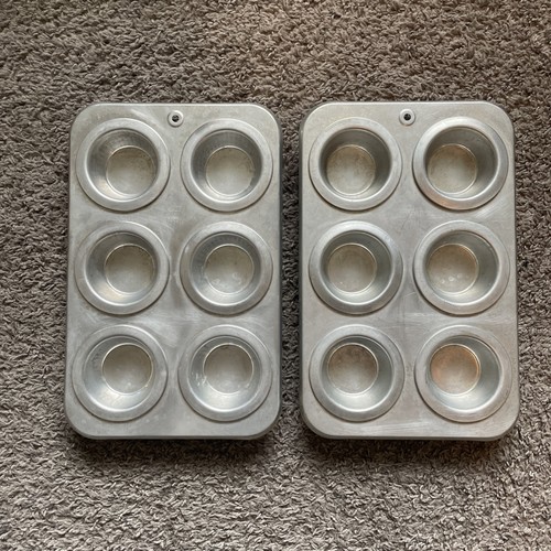 2 Rema Muffin Pan Double Wall Air Bake Aluminum Cupcake Pans #4595120 ...
