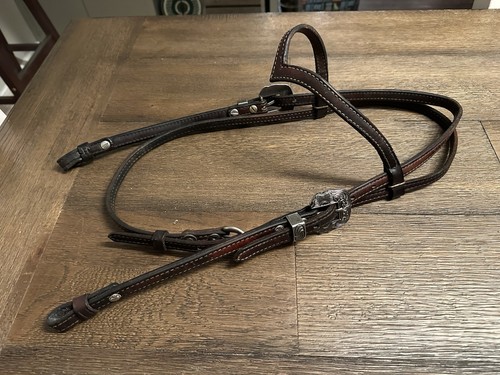 Horse Tack - Champion Turf Equipment Leather Western Headstall | eBay