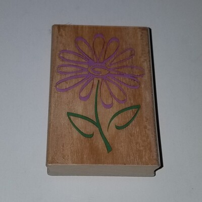 NEW Delta Rubber Stampede Stroked Daisy Rubber Stamp NEVER USED | eBay