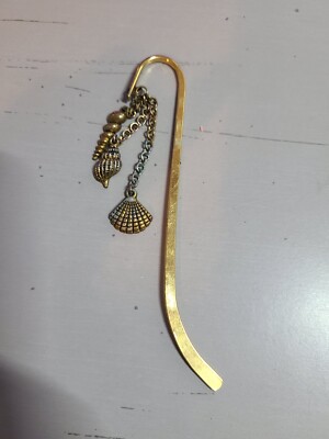 Vinatge Metal Bookmark Key Page Separators Sea Shells | eBay