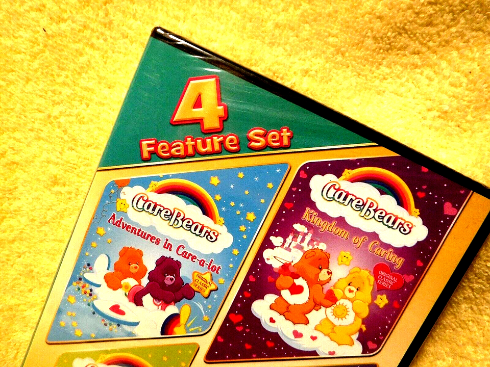 NEW/SEALED DVD SET! 4 FEATURE SET, CARE BEARS 4 FILMS! 352 MINUTES, NR ...