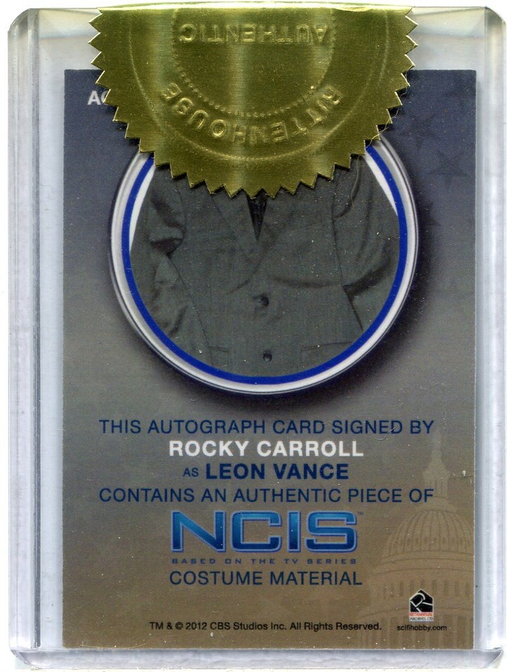 NCIS Premium Packs Rocky Carroll as Leon Vance Incentive Autograph ...