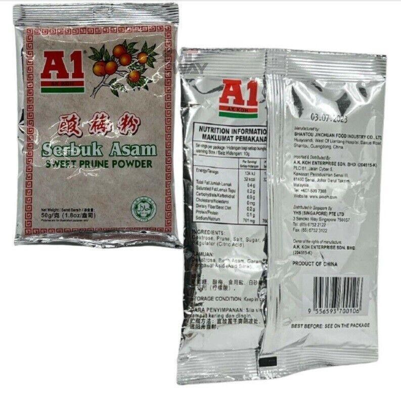Sweet Salty Sour Prune (plum) Powder Serbuk Asam Asian Condiment for ...