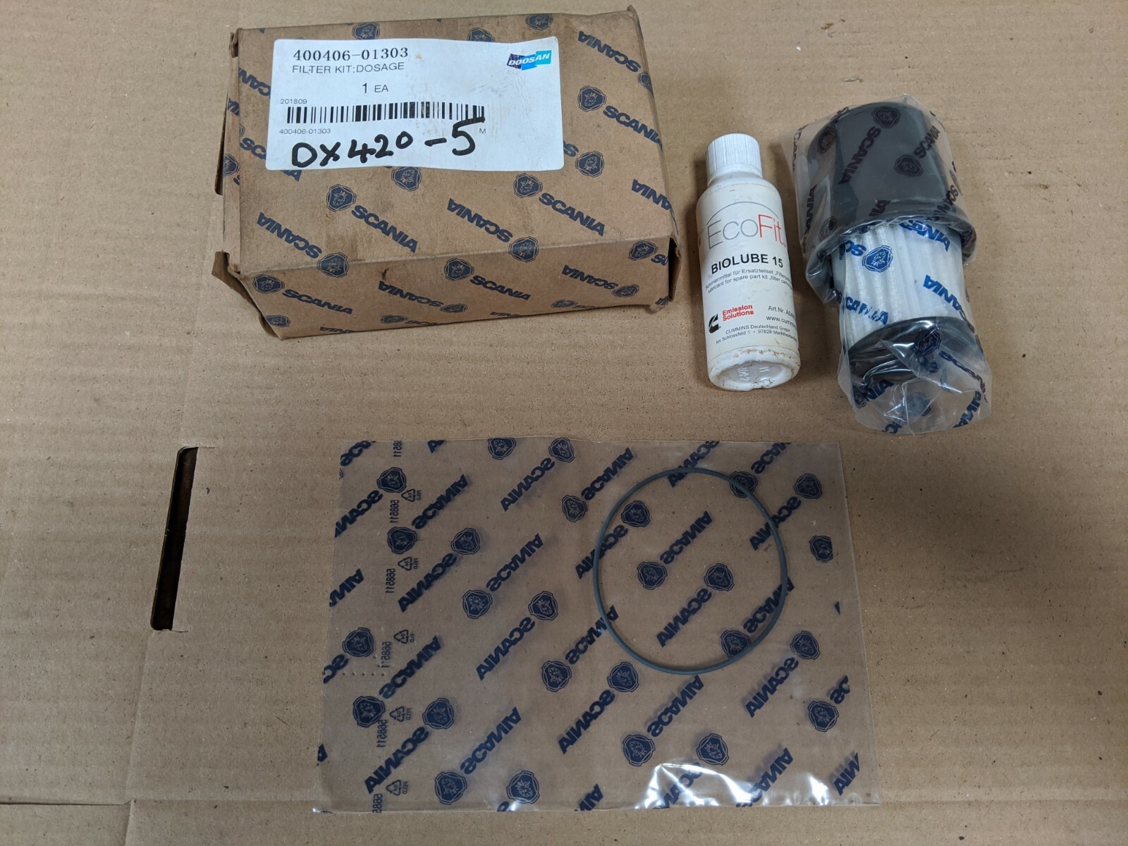 DOOSAN DEF FILTER KIT IN SCANIA PACKAGING 400406-01303 | eBay