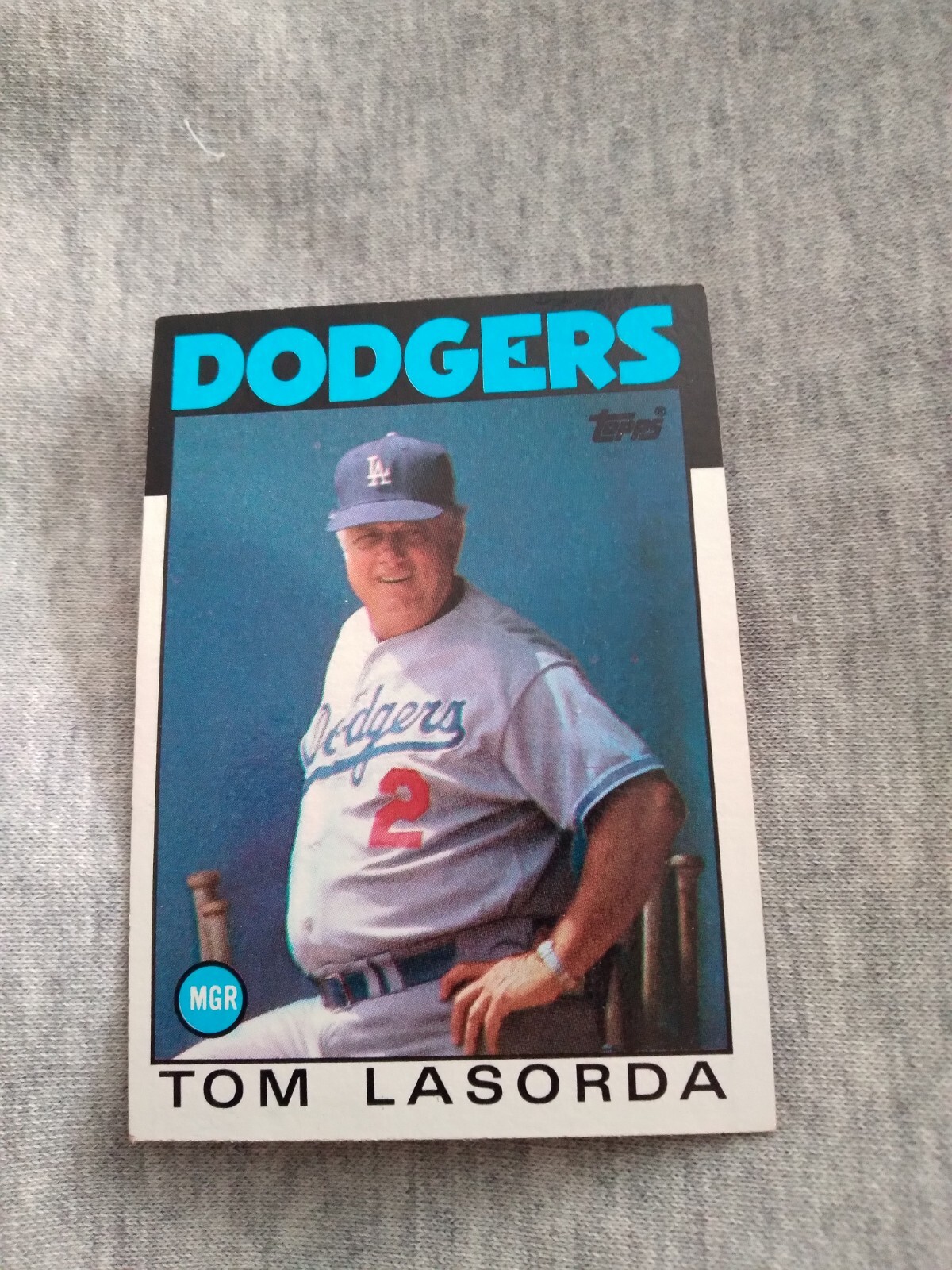 1986 Topps Tom Lasorda card #291 Los Angeles Dodgers Baseball | eBay