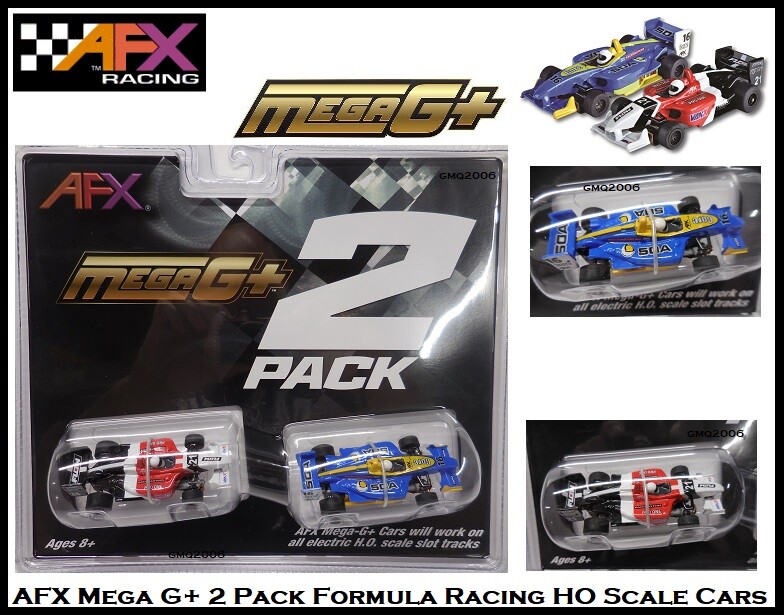 AFX Mega G+ Twin Pack Formula Race Cars ~ Fits Auto World 22017 ...
