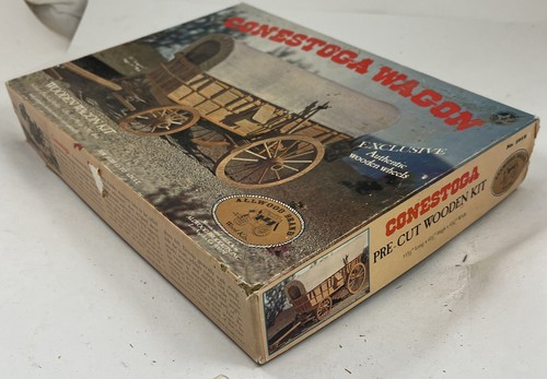 Allwood Brand Wooden Conestoga Wagon Model Kit 5012 Precut Pieces 16th ...
