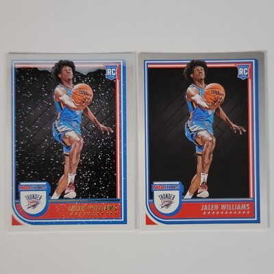 2022-22 Panini NBA Hoops Basketball Jalen Williams Rookie Card Winter ...