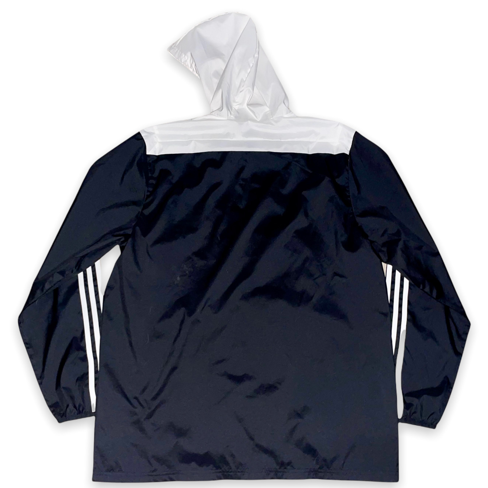 Adidas Vintage Rare Windbreaker Nylon Glanz Shiny Sil… - Gem