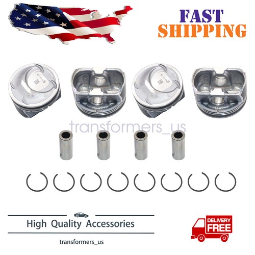 4PCS Engine Piston & Pin & Snap Ring Kit 23040-2G500 for 10-19 Hyundai ...