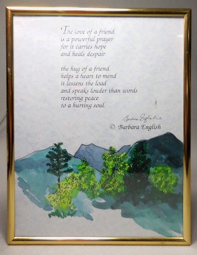Barbara English Poem & Print Mountains Limited Edition Hand Signed ...