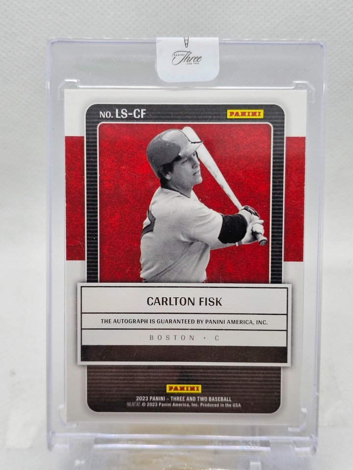 2023 Panini Three and Two Baseball Carlton Fisk Legendary Signatures ...