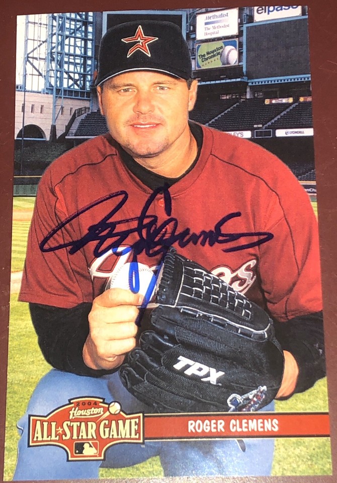 Roger Clemens f. Houston Astros MLB pitcher auto autograph signed ...