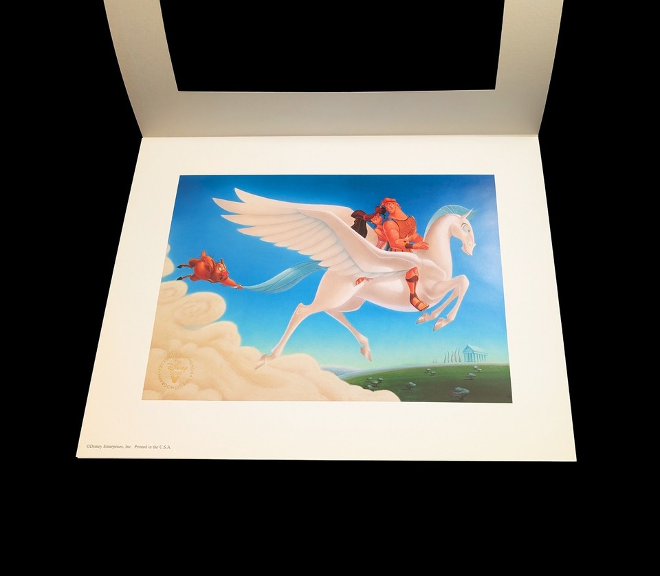 Hercules Exclusive Commemorative Lithograph Disney Store 1997 | eBay