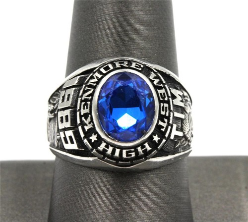 1989 VINTAGE KENMORE WEST HIGH SCHOOL SIZE 10.25 MENS CLASS RING | eBay
