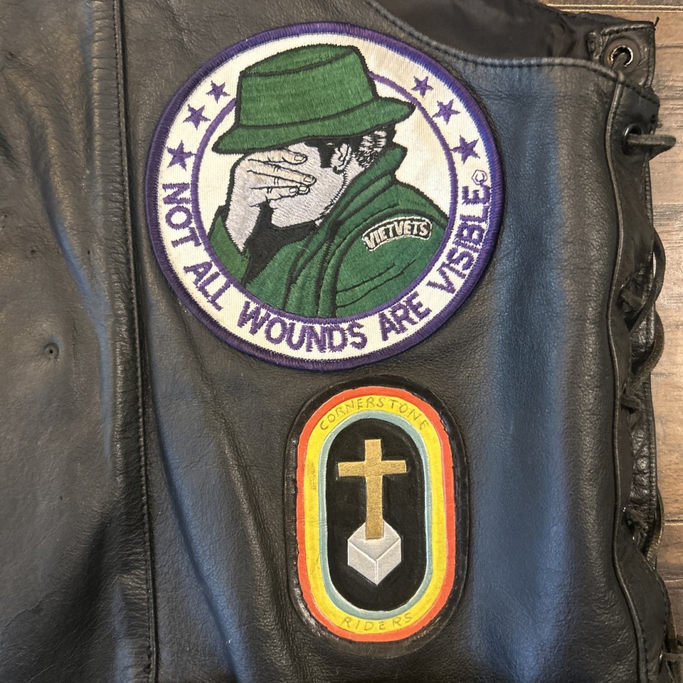 Vintage Motorcycle Club Patch Vest Riding For Christian Motorcycle ...