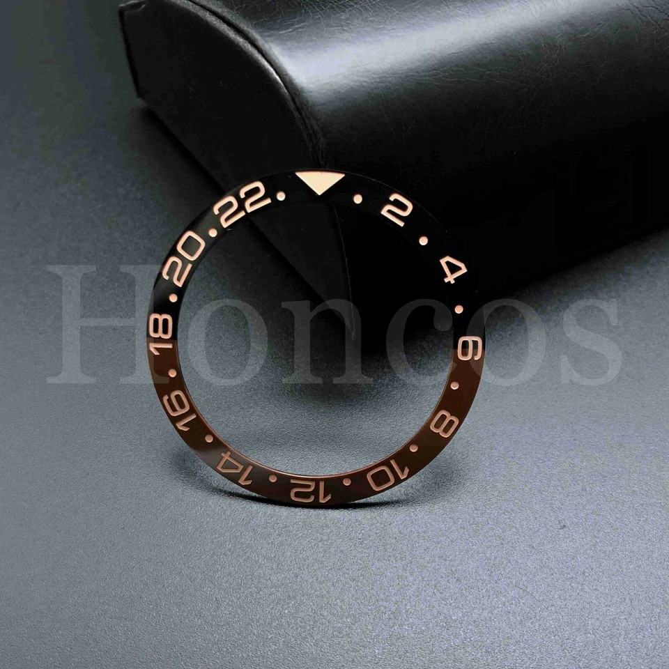 38MM Ceramic Bezel Insert Ring GMT Planet Ocean Diver Vintage fits for ...