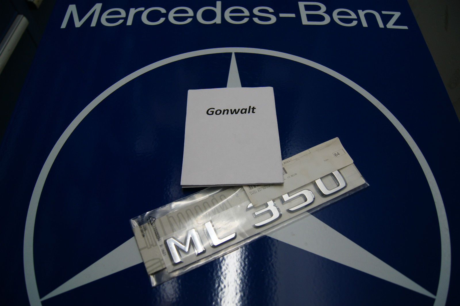 1648171215 Mercedes Benz OE Factory Trunk ML350 Emblem W164 Badge Decal ...