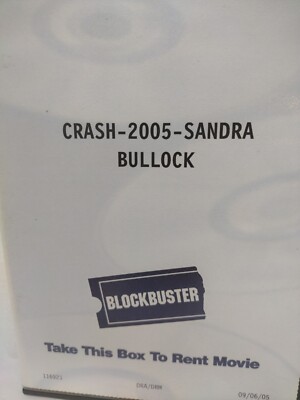 Crash (DVD, 2005, Widescreen) Sandra Bullock - Pre-owned 31398179382| eBay