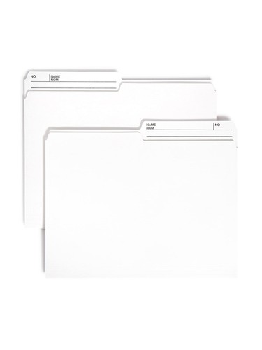 Reversible File Folder 1/2-Cut Printed Tab 2nd Position Letter Size ...