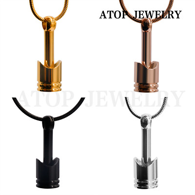 NEW Urn Necklace For Ash Motor Piston Engine Cremation Pendant Memorial ...