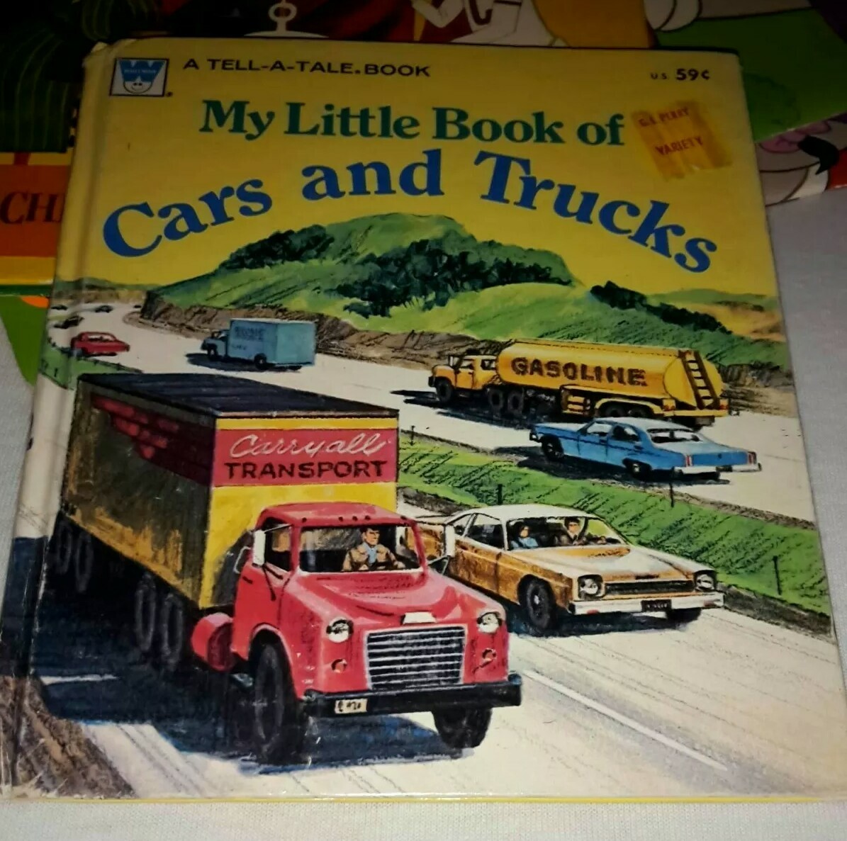 1973 Whitman Tell-A-Tale Book MY LITTLE BOOK OF CARS and TRUCKS~great ...