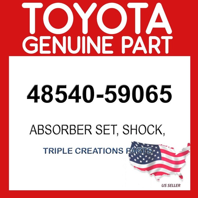 Toyota Genuine 4854059065 Absorber ASSY Shock Rear LH 48540-59065 for ...
