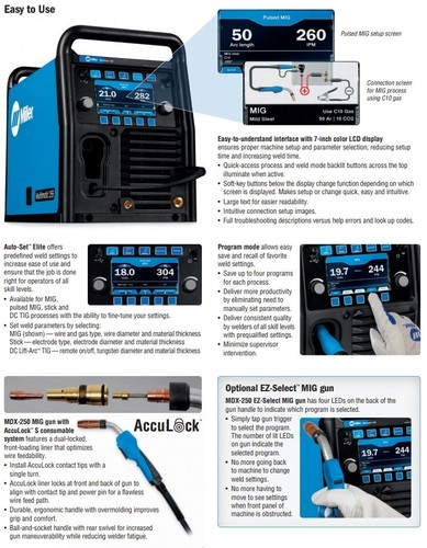 Miller Multimatic 255 Pulsed Multiprocess Welder (208-575V) (907728) | eBay