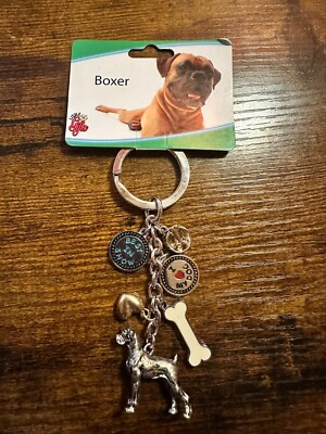 Little Gifts Boxer Dog Charm KeyChain | eBay